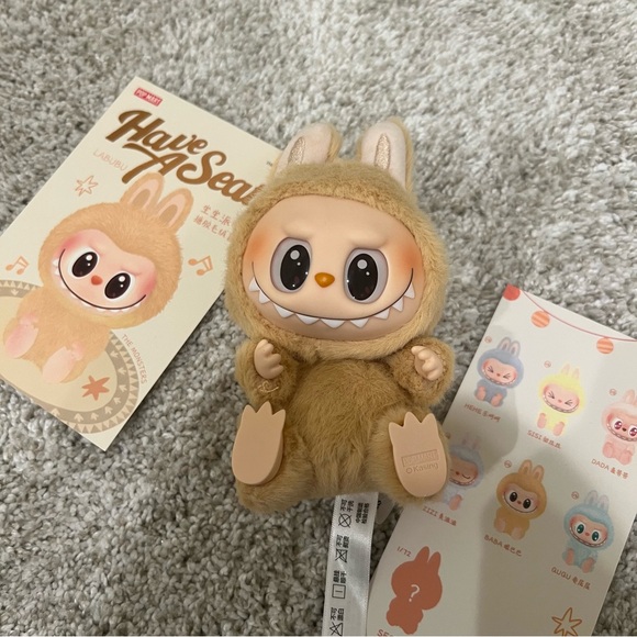 POP MART | Other | Pop Mart Have A Seat Labubu Baba Brown Beige | Poshmark